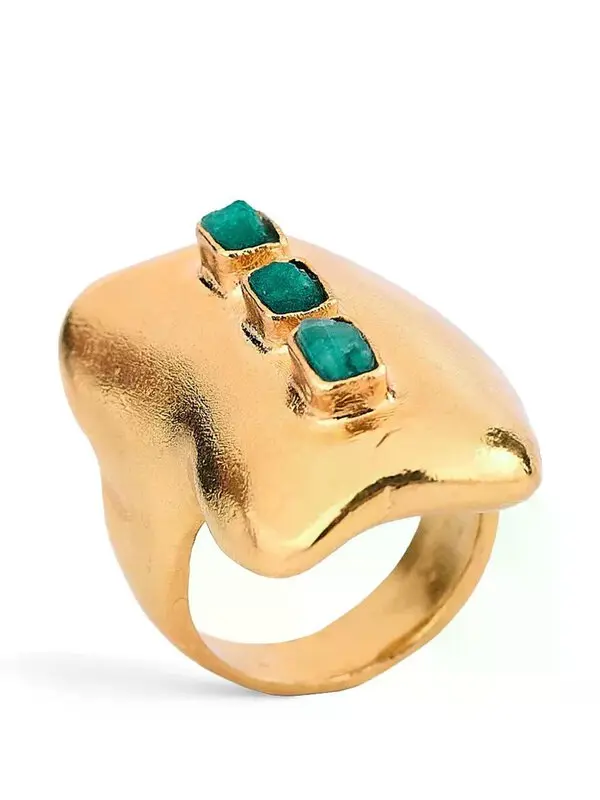 FENOMENA Muzo Emerald Ring - Gold