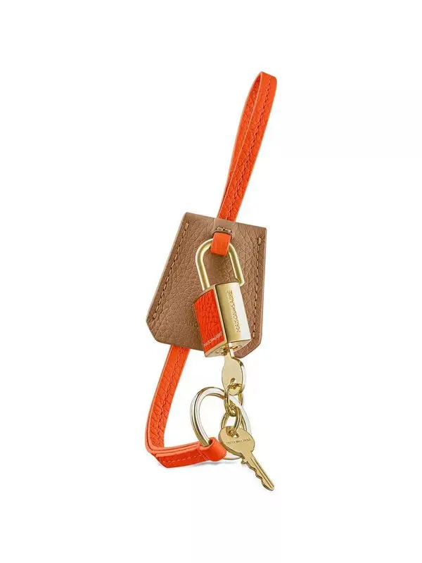 MAISON DE SABRE Sabrémoji Dual-tone Padlock Charm - Orange