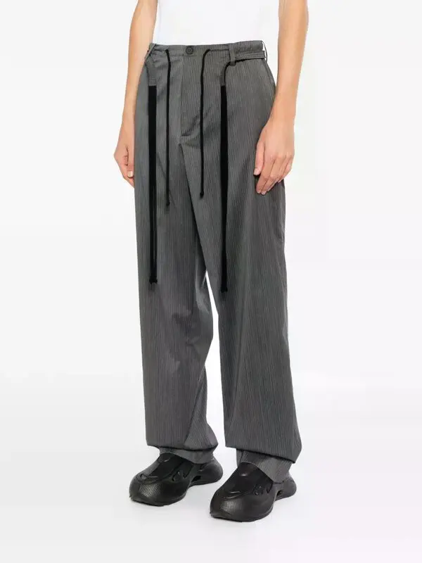 CRAIG GREEN Tailored Pinstriped Trousers - Grey
