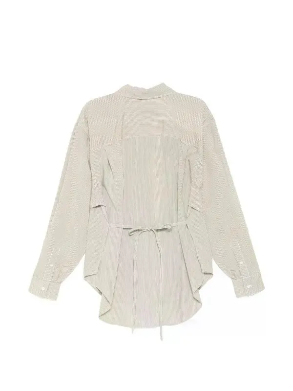 SYSTEM Drawstring-waist Shirt - Neutrals