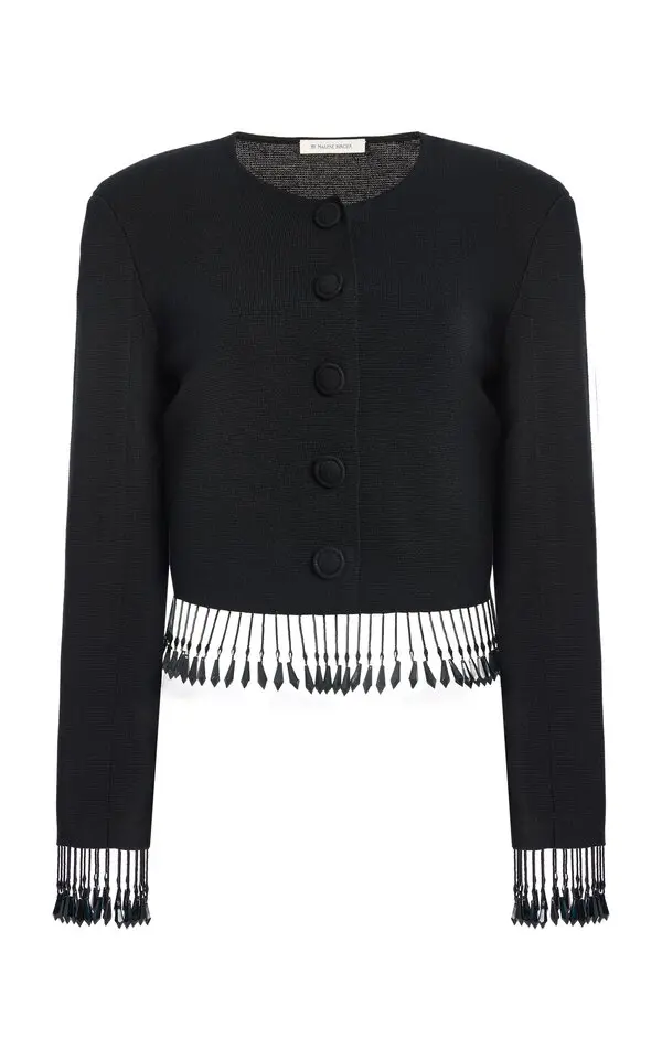 BY MALENE BIRGER Shelly Beaded Knit Jacket