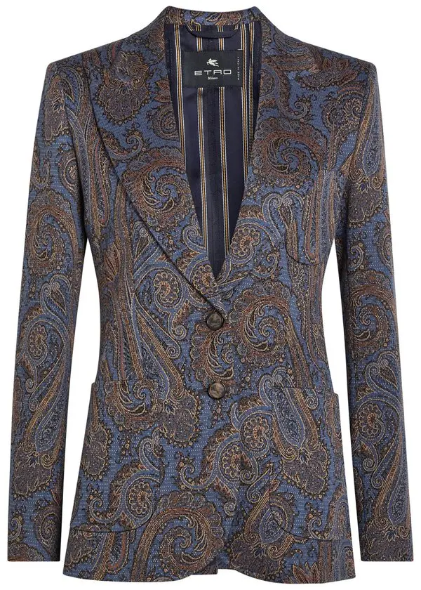 Etro Paisley Jacquard Blazer - Multicoloured