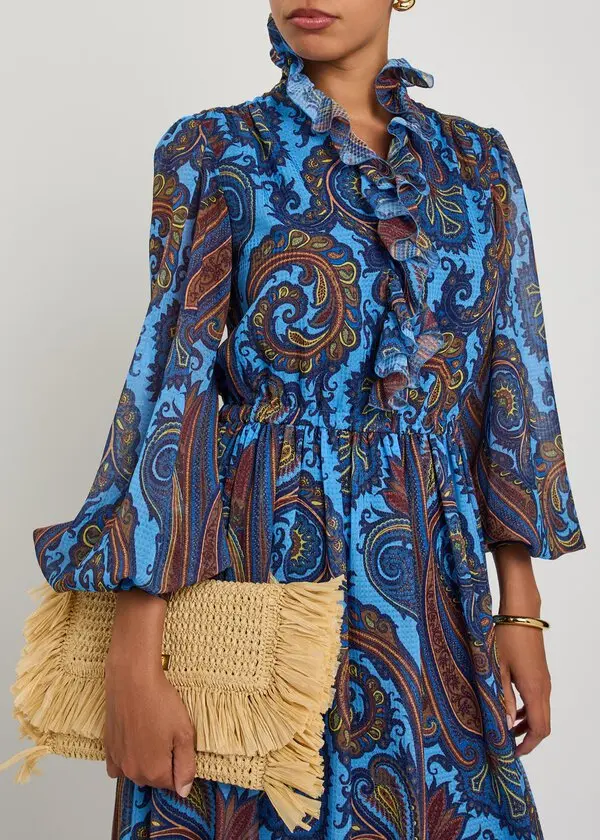 Etro Paisley-print Ruffled Maxi Dress