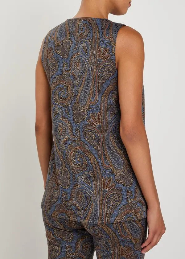 Etro Paisley Jacquard Woven Vest - Multicoloured