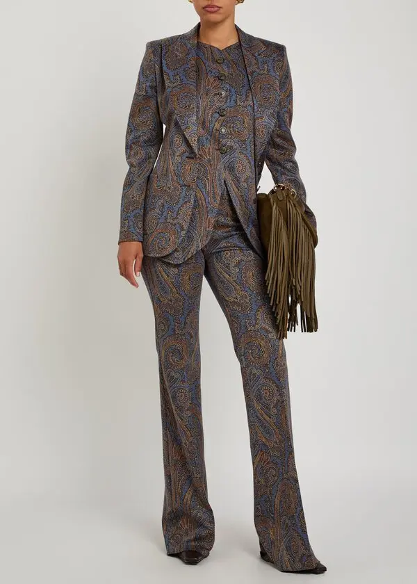 Etro Paisley Jacquard Woven Vest - Multicoloured