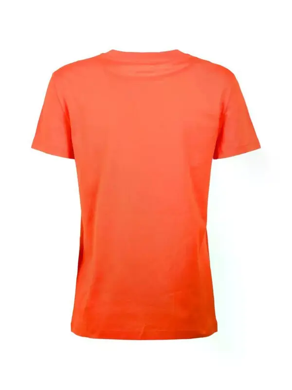 Max Mara Embroidered Logo Pocket T-shirt - Orange