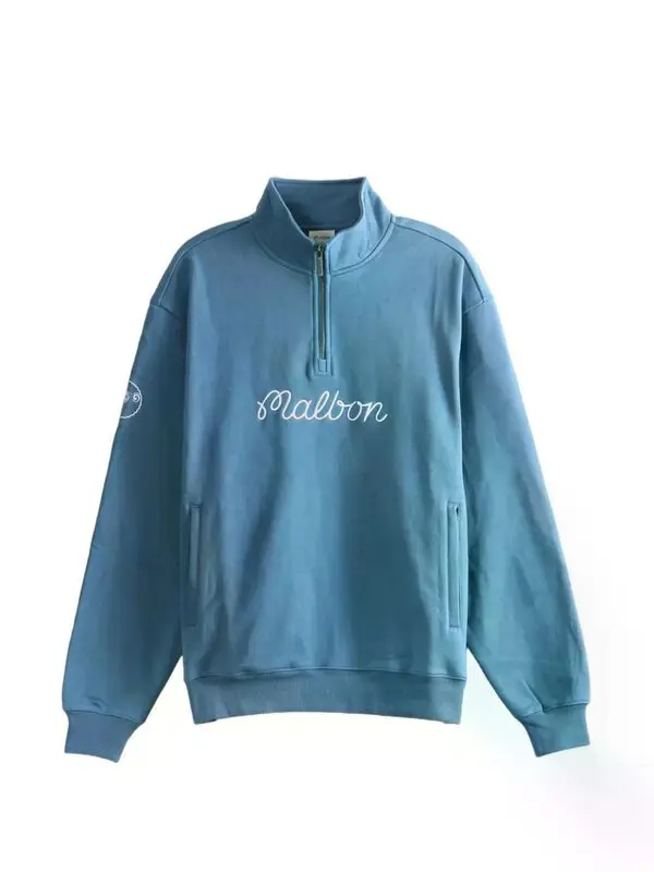 MALBON Quarter-zip Sweater - Blue