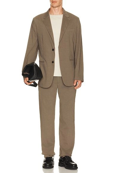 Theory Standard Pant In Good Linen - Morel