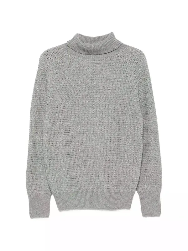 D.exterior Waffle-knit Roll-neck Sweater