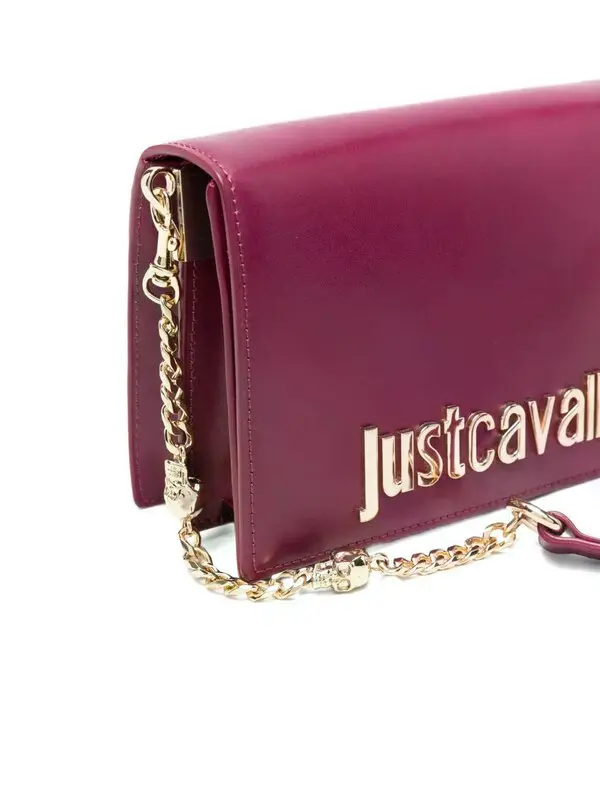 Just Cavalli Logo Plaque Shoulder Bag