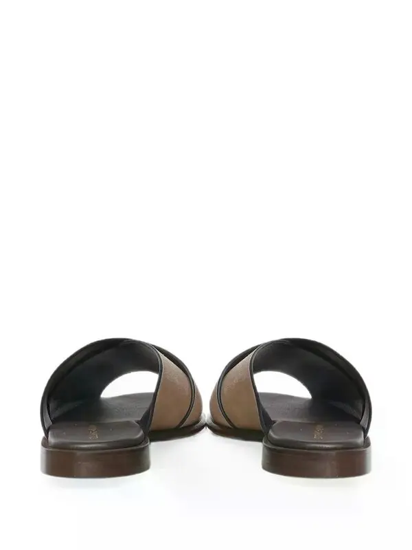 GIULIANO GALIANO Criss-cross Suede Sandals - Neutrals