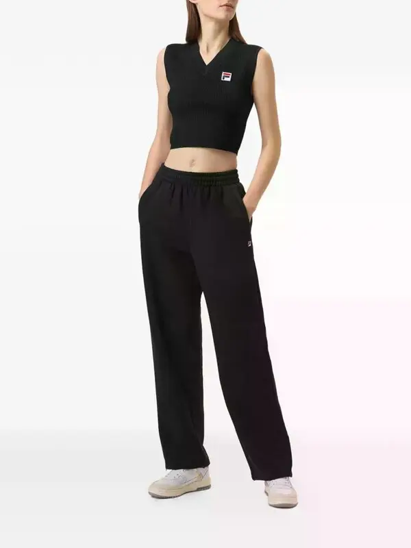 FILA X Hailey Ribbed V-neck Cropped Vest