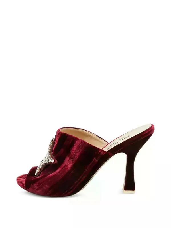 Attico Debbie Star Embellished Mules