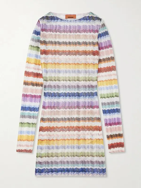 Missoni Striped Crochet-knit Coverup - Multi