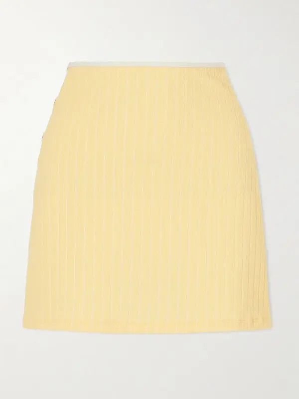 ERES Poolside Cut-out Jacquard Coverup - Yellow
