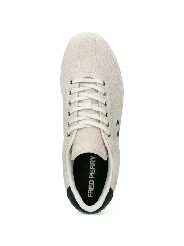 Fred Perry Suede Embroidered Sneakers