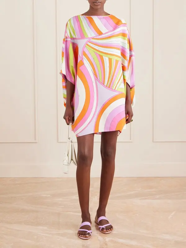 Emilio Pucci Printed Silk-twill Kaftan