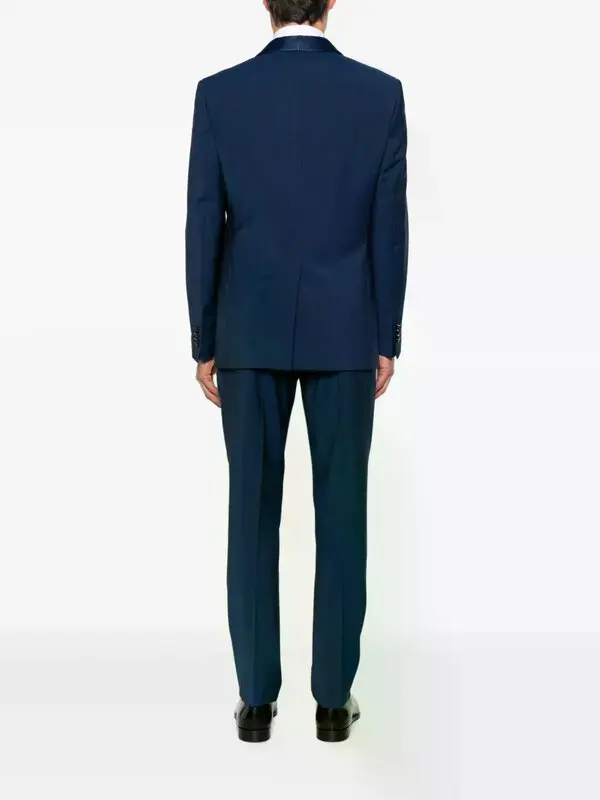 CARLO PIGNATELLI Shawl-lapel Single-breasted Three-piece Wool Suit