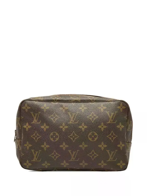 LOUIS VUITTON Monogram Troussse Toilete 23 Clutch Bag - Brown