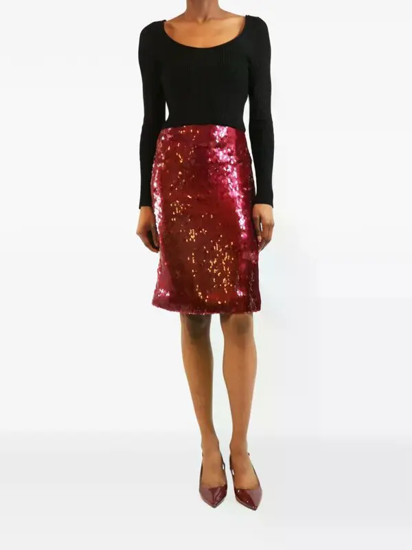 16Arlington Sequin-embellished Mini Skirt