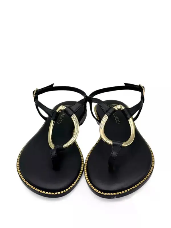 SPAZIO CORRIDONI 1 Flat Sandals With Metal Ring Detail
