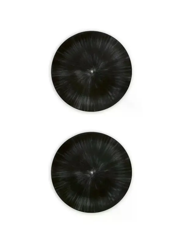 SERAX Radial-patterned Plates - Black