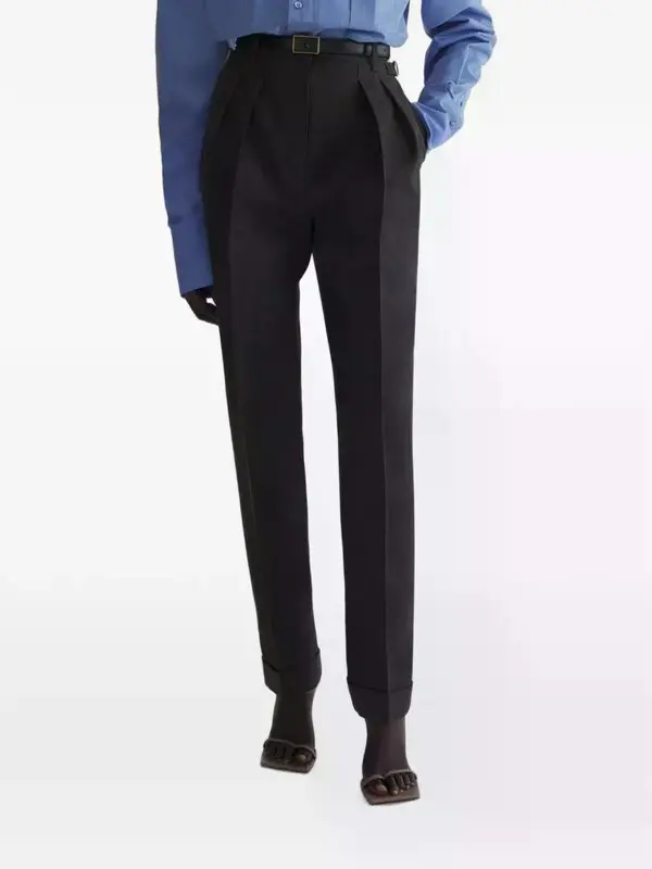 MUGLER Wool Twill Tailored Trousers