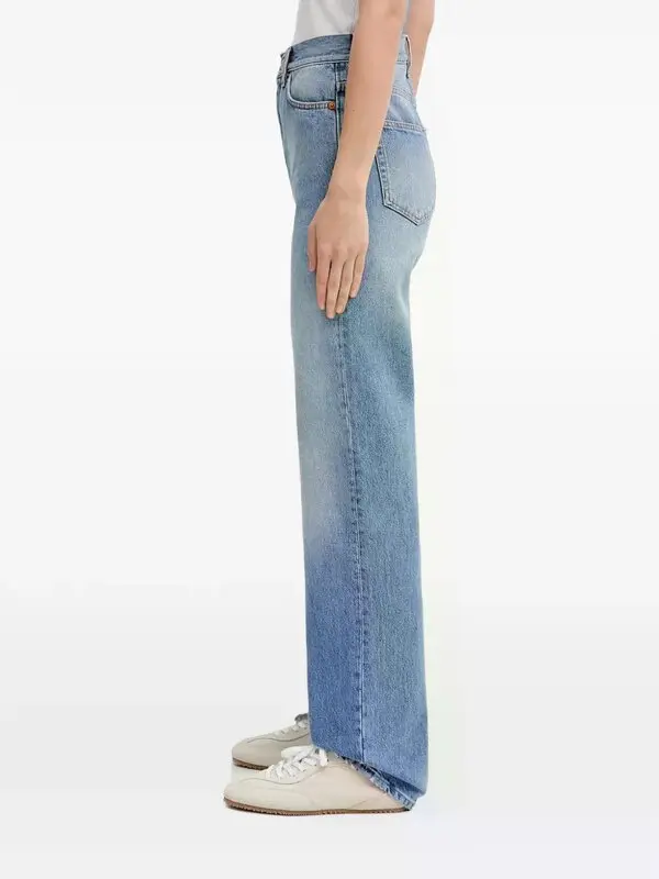 Sporty & Rich Logo-patch Straight-leg Jeans