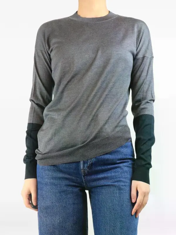 Stella McCartney Colour-block Long-sleeve Fine Knit Top