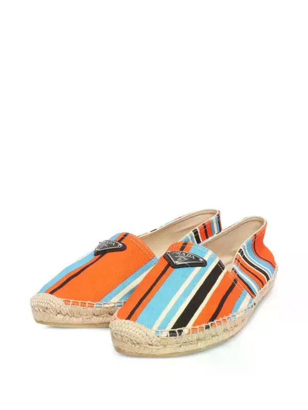 Prada Striped Espadrilles