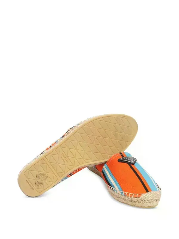 Prada Striped Espadrilles