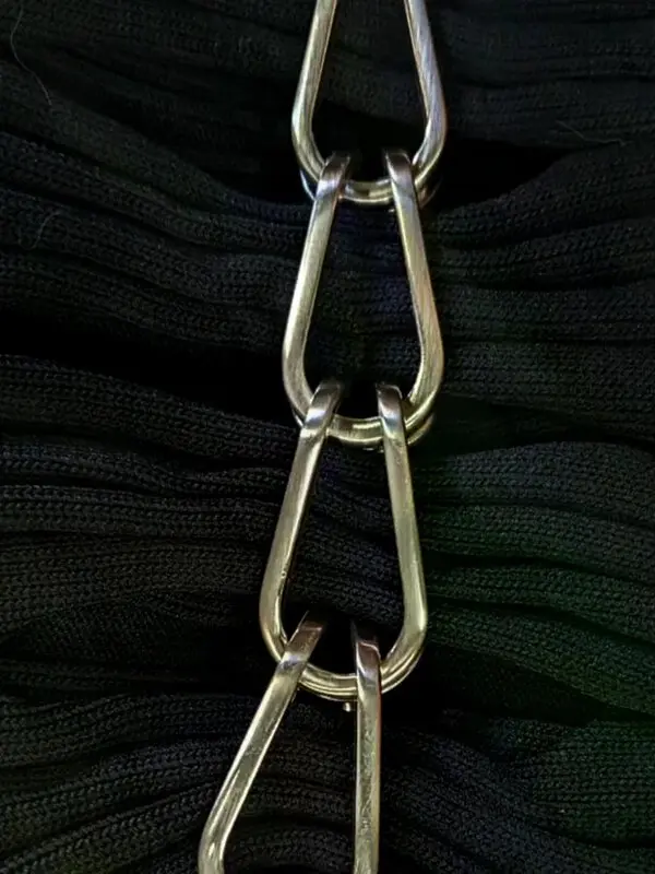 DION LEE Chain Detail Camisole - Black