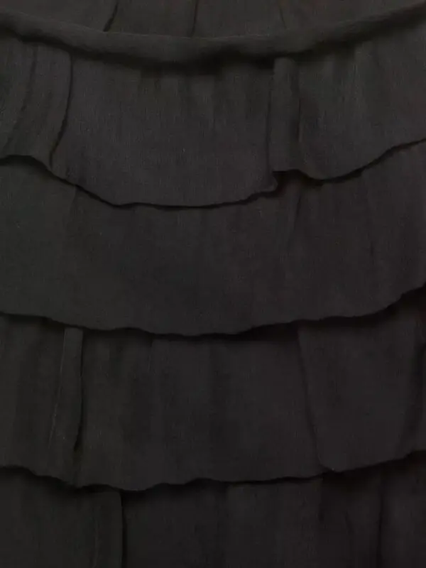 Moschino Sleeveless Tiered Ruffle Top