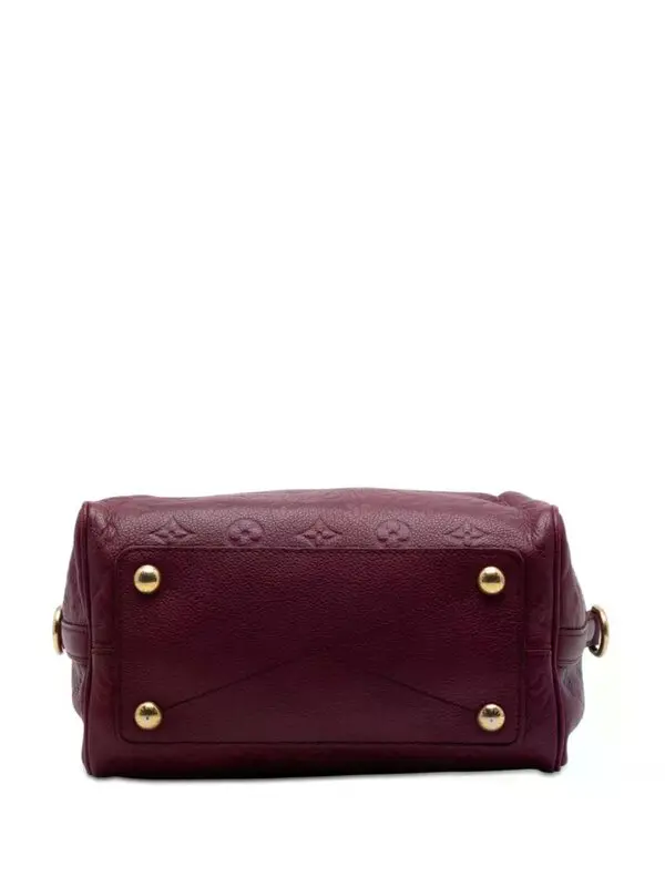 LOUIS VUITTON Monogram Empreinte Speedy Bandouliere 25 Satchel - Red