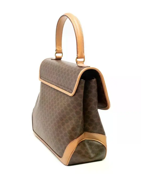 Celine Macadam Coated Canvas Top Handle Bag