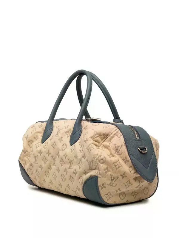 LOUIS VUITTON Monogram Denim Speedy Round Gm Satchel