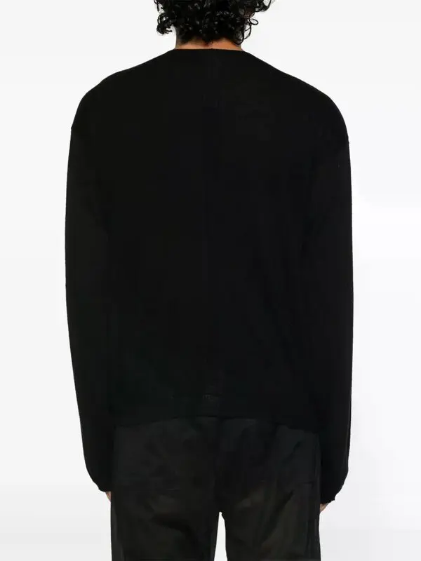Rick Owens V-neck Long Sleeve Sweater