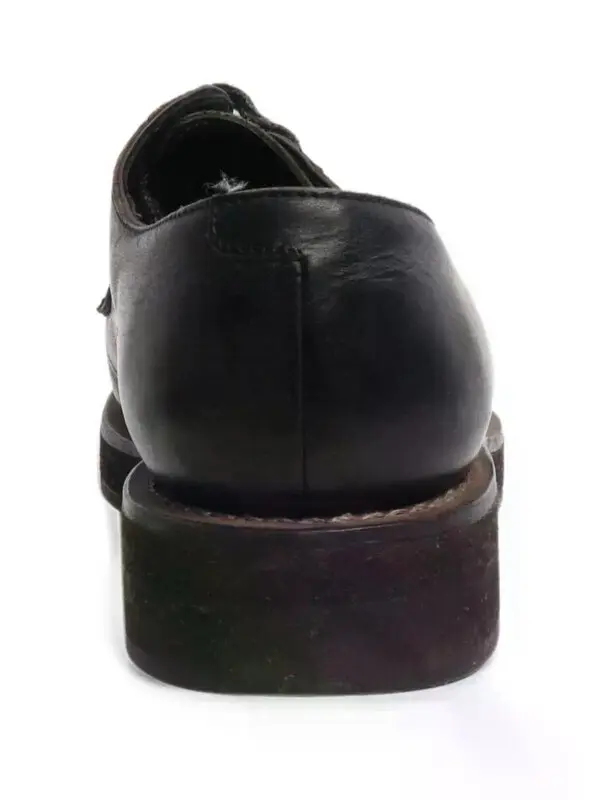 Brunello Cucinelli Rhinestone-embellished Leather Derby Shoes