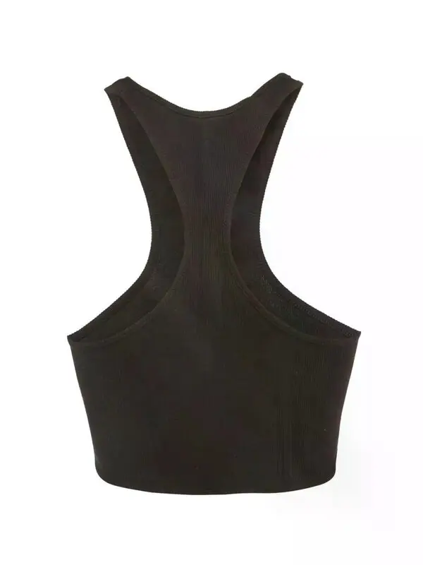 Off-White Logo Print Racer-back Tank Top