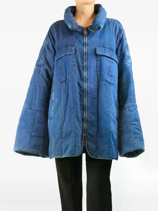 Chloé Quilted Denim Oversized Jacket