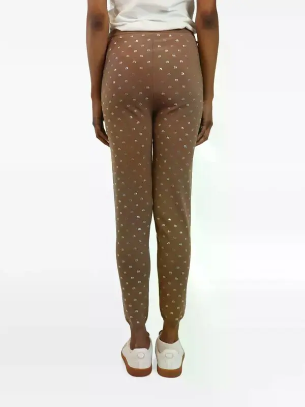 ALEXANDER WANG Crystal-embellished Jersey Leggings