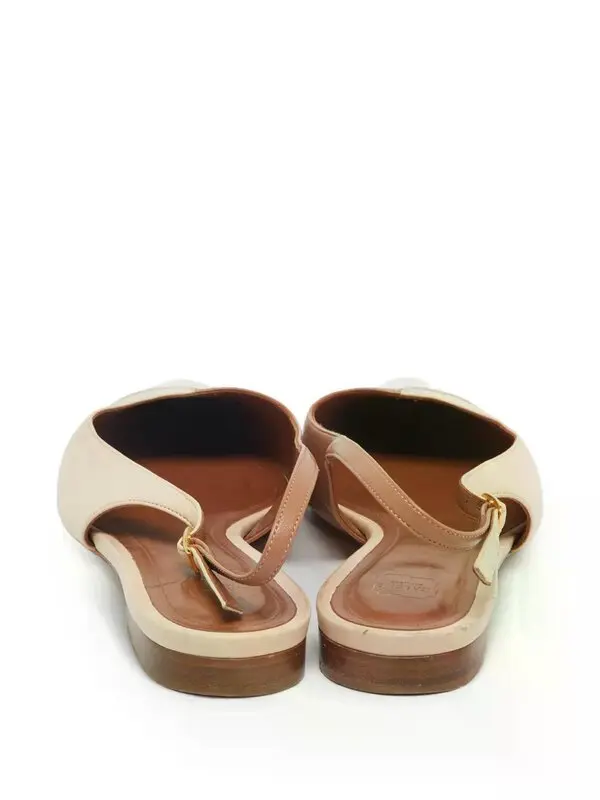 MALONE SOULIERS Leather Slingback Flat Pumps