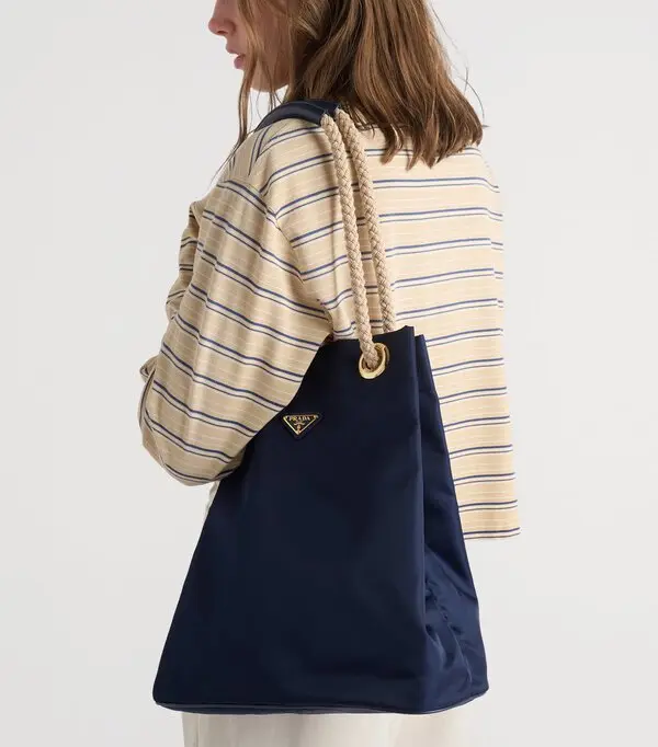Prada Re-nylon Mariner Bucket Bag - Blue
