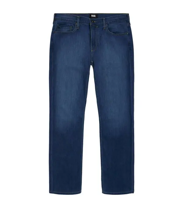 Paige Normandie Straight Leg Jeans In Dark Wash - Blue