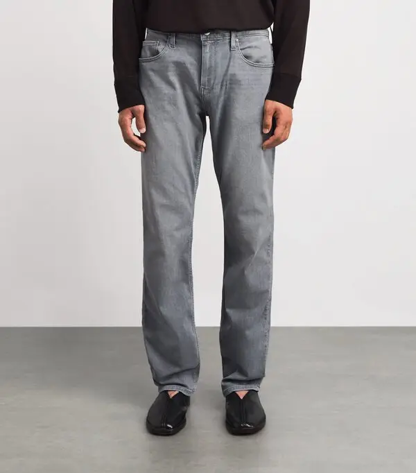 Paige Normandie Straight Leg Jeans - Grey