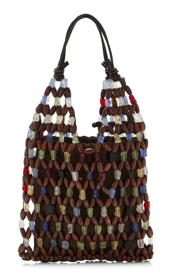 Staud Kelly Beaded Shoulder Bag