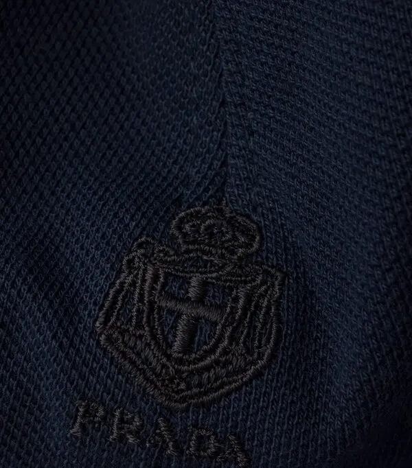 Prada Embroidered Cotton Piqué Baseball Cap