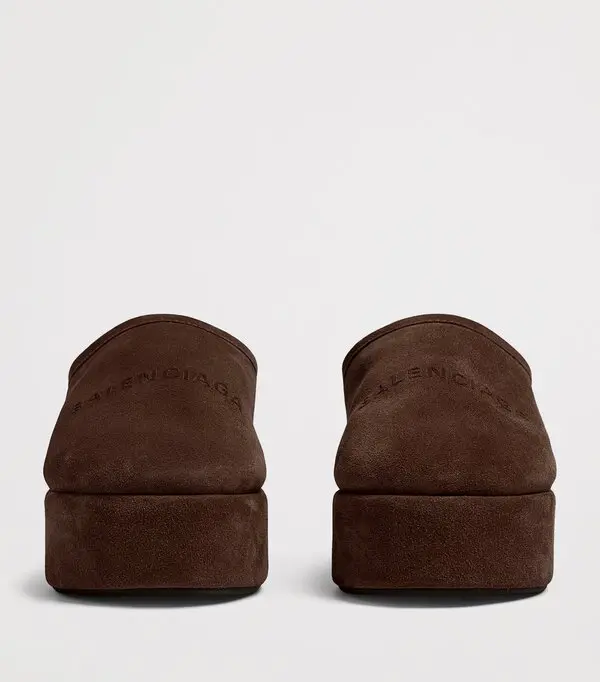 Balenciaga Alaska Platform Mules - Green