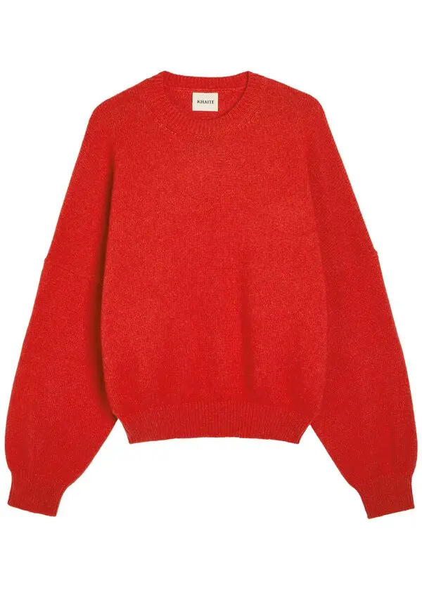 Khaite Margaux Cashmere Jumper - Orange