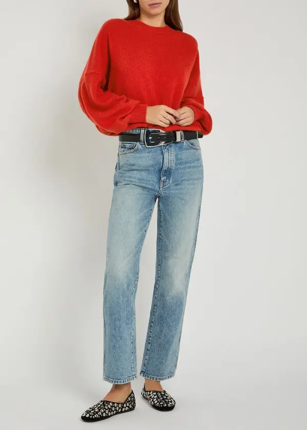 Khaite Margaux Cashmere Jumper - Orange